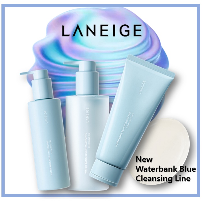 [Laneige] New Laneige Waterbank Blue Cleansing Line (Foam150ml ...