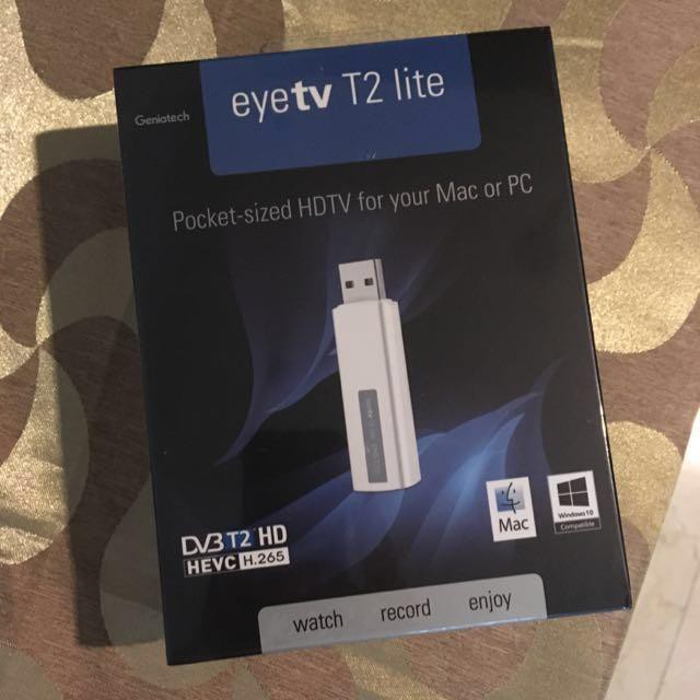 Geniatech EyeTV T2 Lite DTT TV Tuner DVB-T/DVB-T2/DVB-T2 HEVC Stick for ...