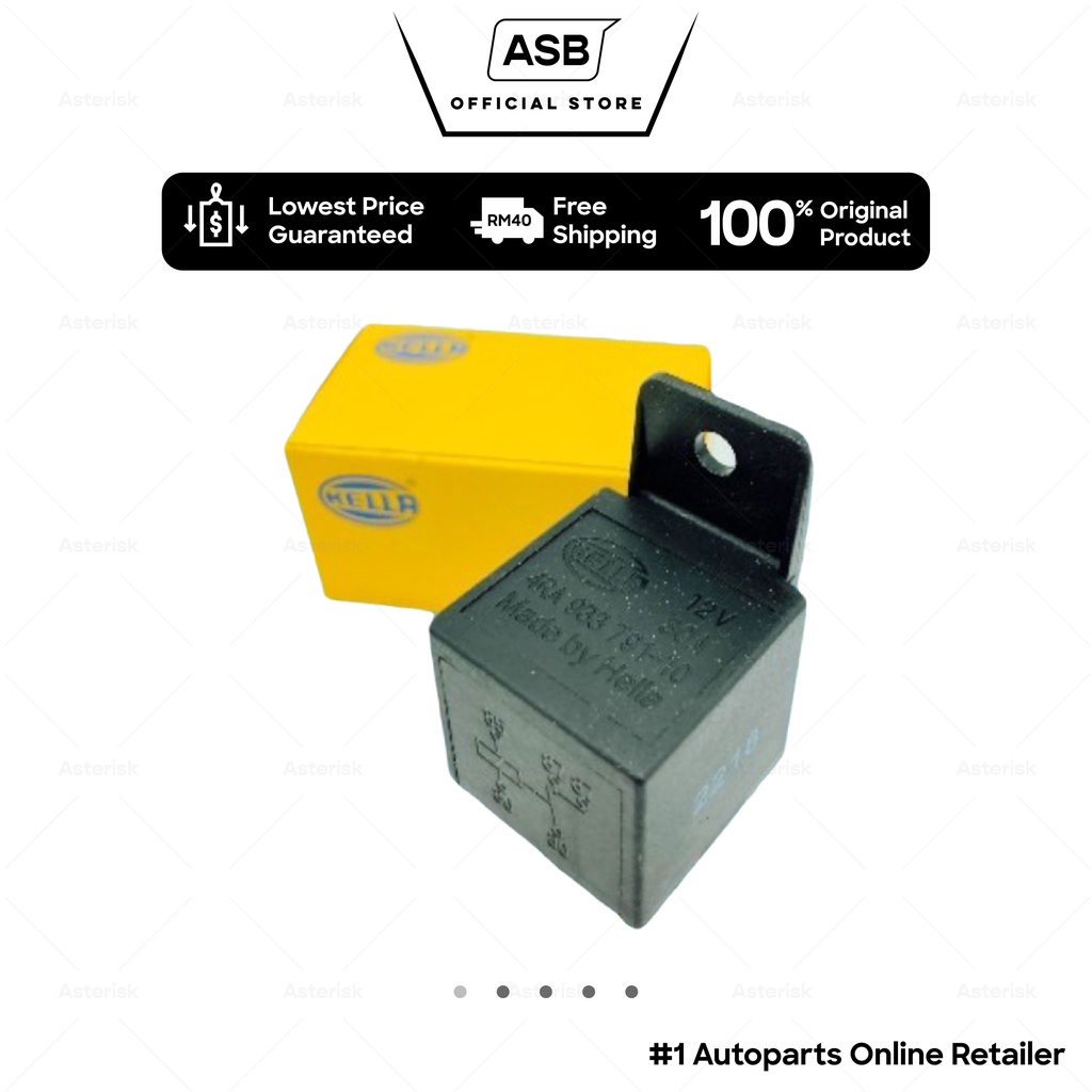 Relay 5 pin HELLA Horn Relay Headlamp Relay 12V 30A [ Product GERMANY ...