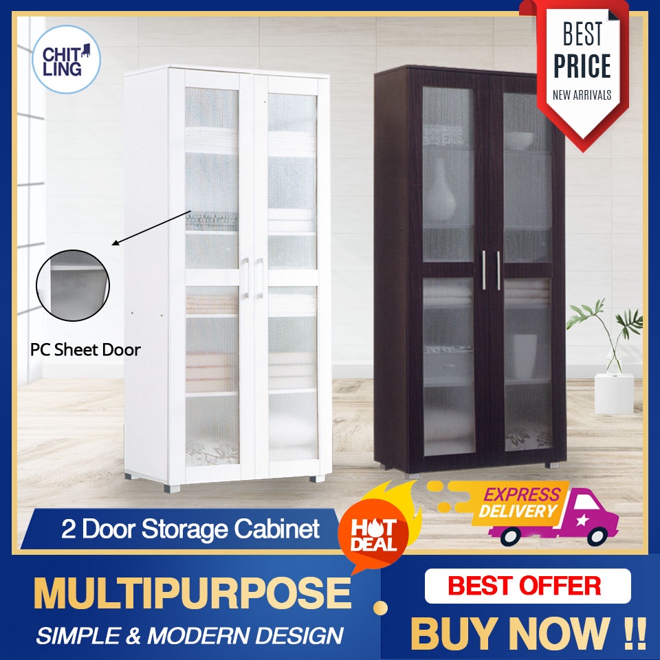 🔥💥READY STOCK💥🔥2 Door Multipurpose Cabinet / Storage Cabinet / rak ...