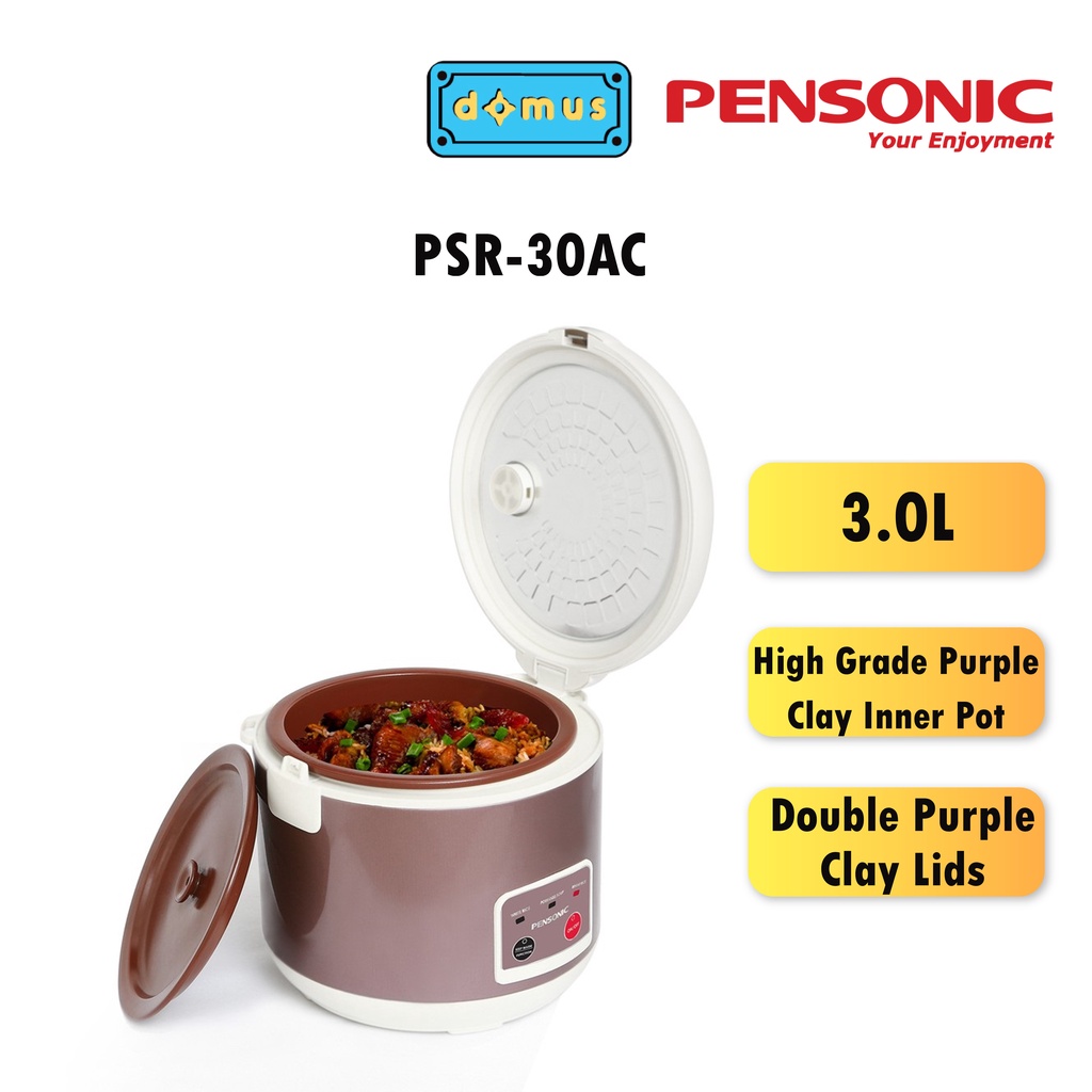 Pensonic Longevity Purple Clay Rice Cooker (3L) PSR-30AC | Shopee Malaysia