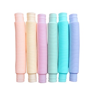 Macaron color Pop Tubes Sensory Fidget Toy for Autistic Children and ...