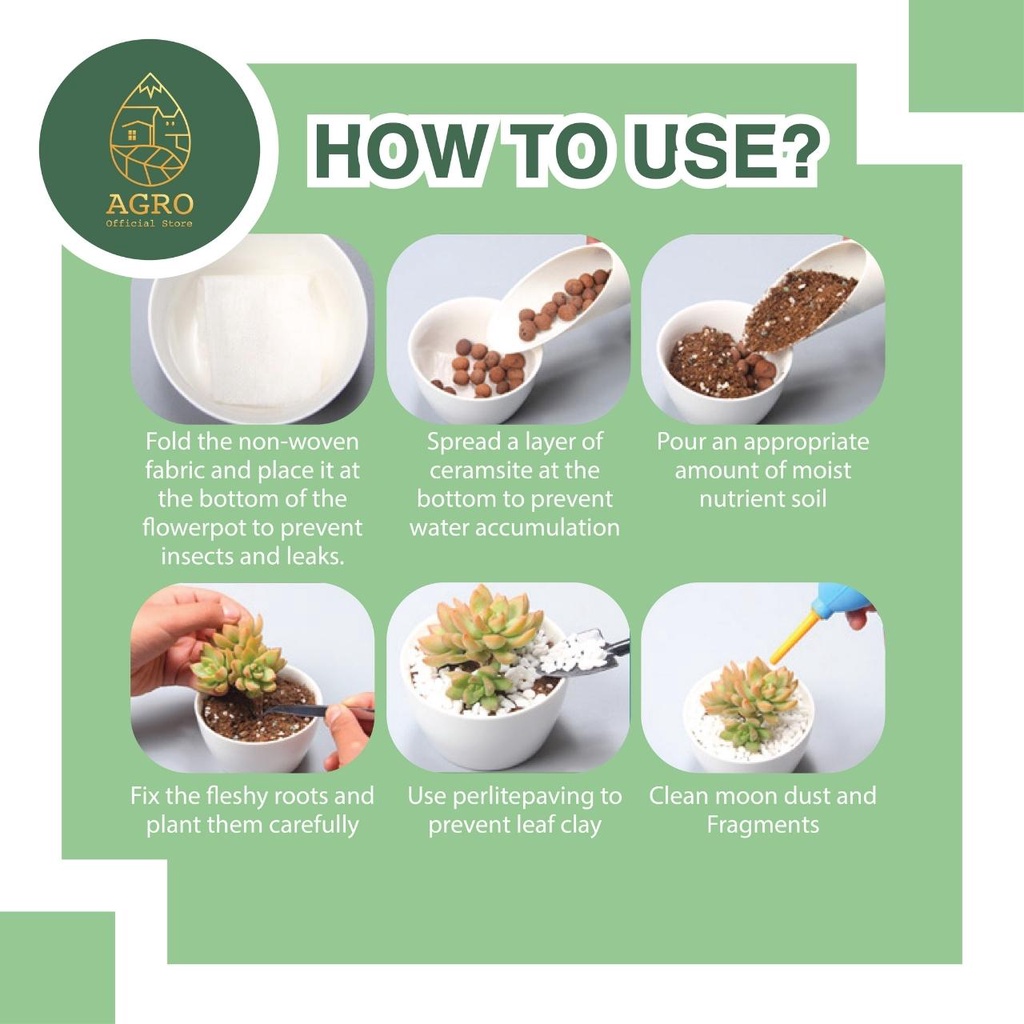 (6L) Expanded Perlite 珍珠岩 3-6mm For Cactus & Succulents Planting Soil ...