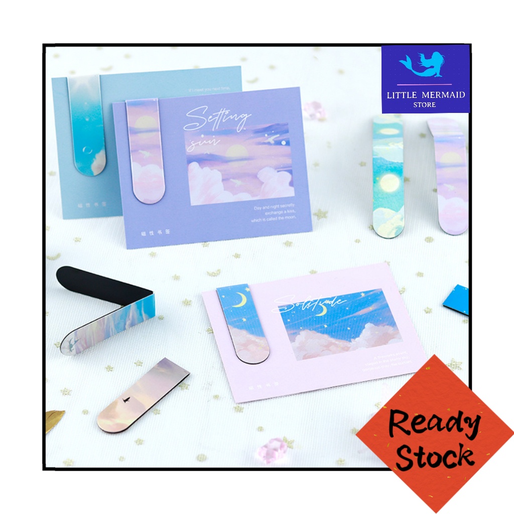 1piece Scenery Double Side Paper Magnet Magnetic Bookmark 1 ...