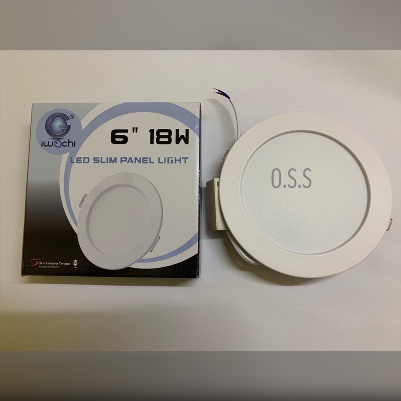 SIRIM APPROVED IWACHI 6" 18W LED SLIM PANEL LIGHT (ROUND) | Shopee Malaysia