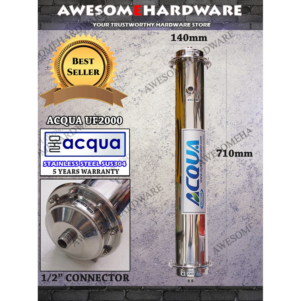 ACQUA 2000 UF2000 ULTRA FILTRATION UF MEMBRANE INDOOR/OUTDOOR WATER ...