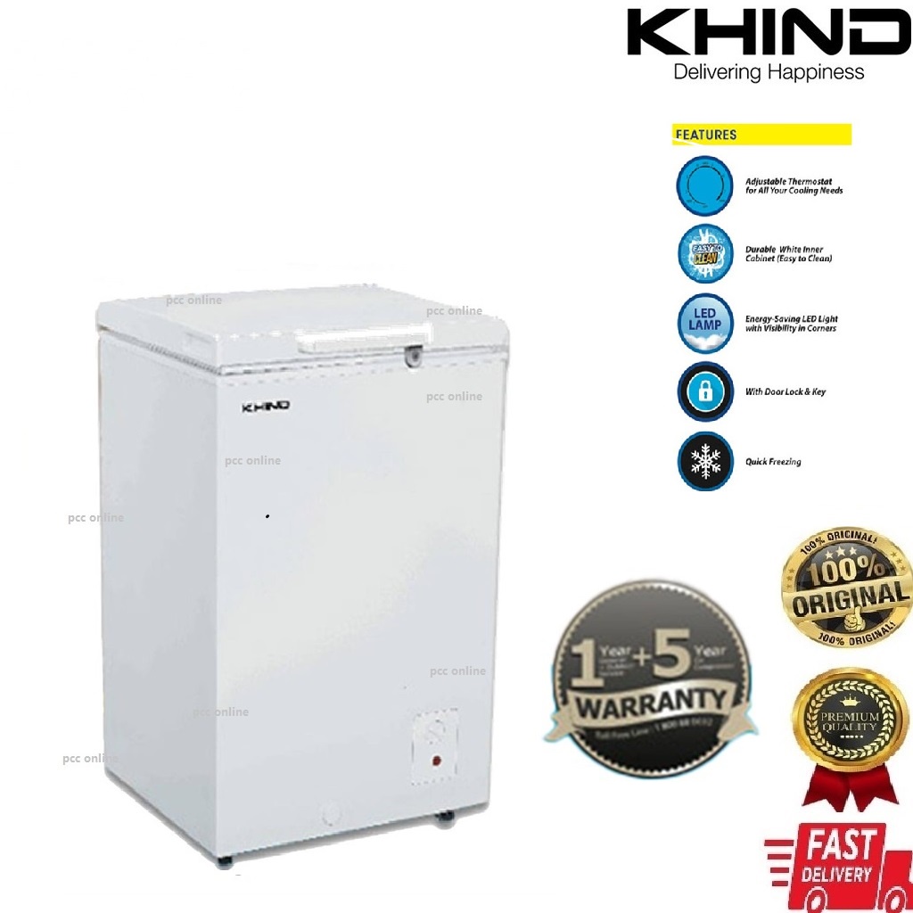 KHIND CHEST FREEZER /PETI DINGIN BEKU (FZ99 99L / FZ100 100L) | Shopee ...
