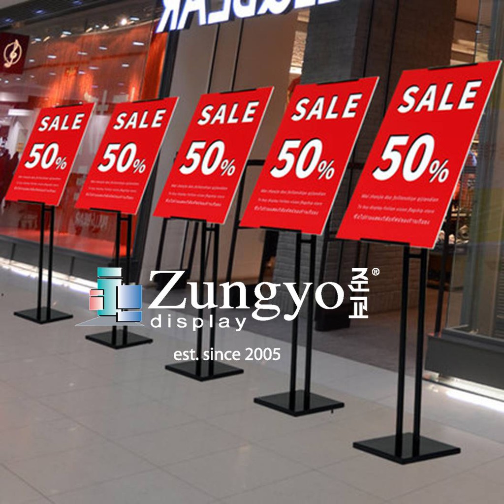 Easel Stand with Adjustable Height Banner Poster display Stand Only ...