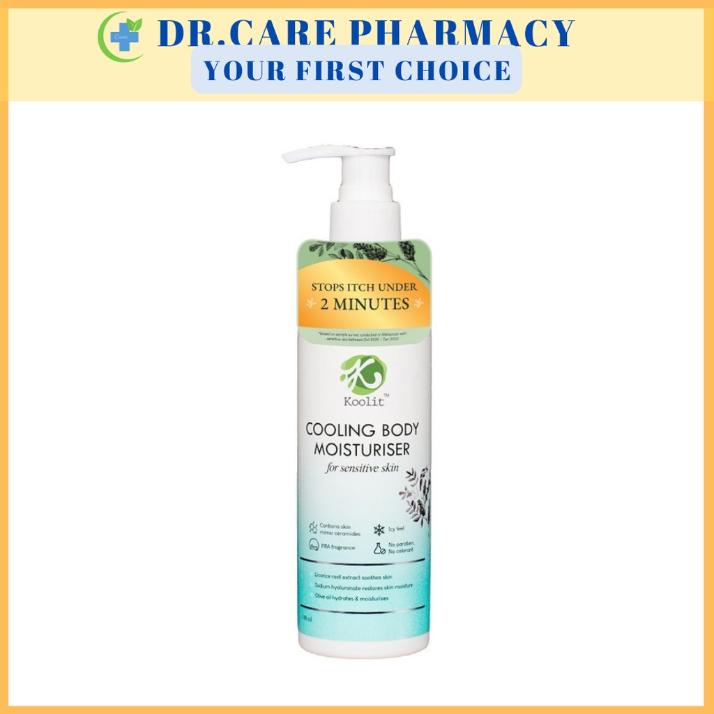 Koolit Cooling Body Moisturiser 200ml -Itch Relief (EXP 02/2024 ...