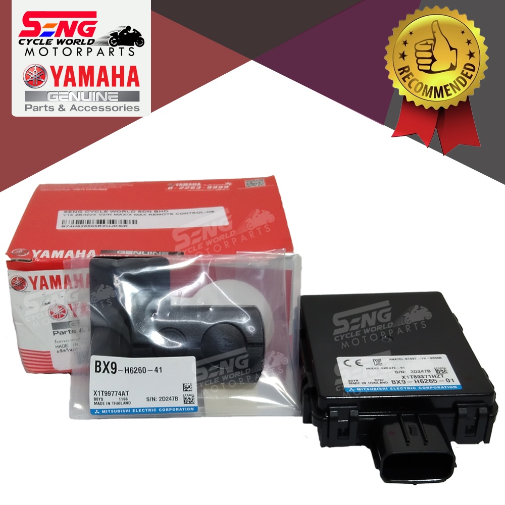 YAMAHA Y16 ZR/ NVX 155 V2/ N MAX/ X MAX KEY REMOTE CONTROL (B74-H6260 ...
