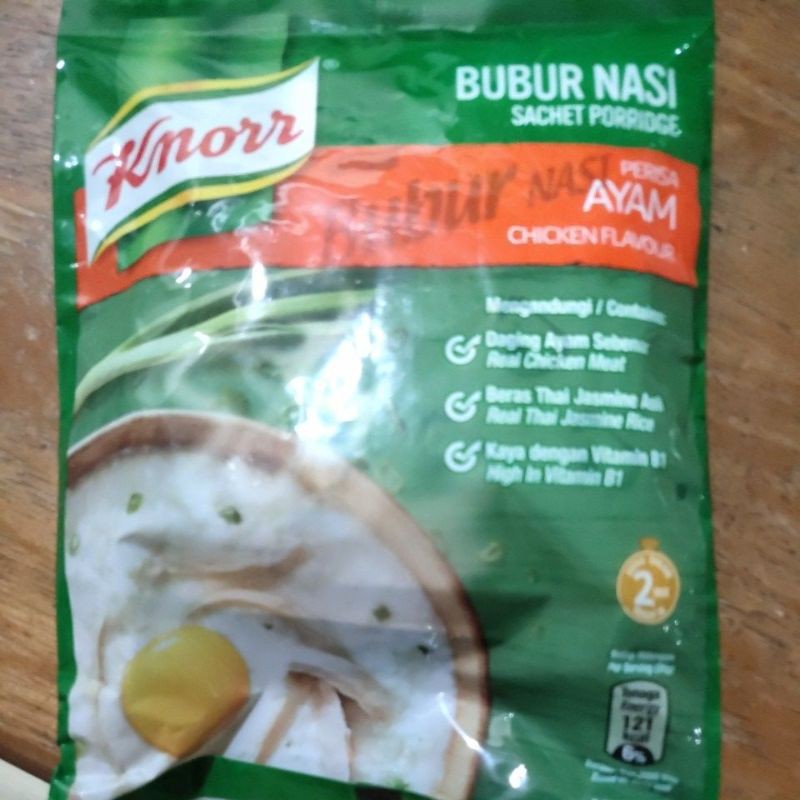 Knorr Bubur Nasi (Sachet Porridge) 3X35g | Shopee Malaysia
