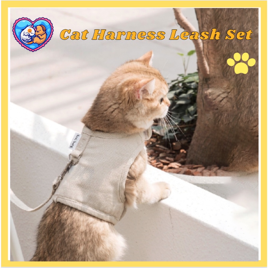 Cat Leash Undershirt Style Hundred Rope Anti-Breakaway Cute Out Cat ...