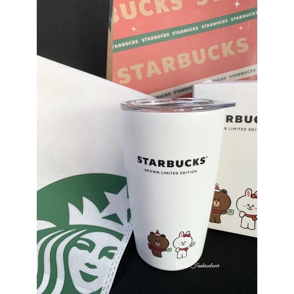 🎄Starbucks X LINE Friends Limited Edition Brown & Cony Tumbler + FREE ...