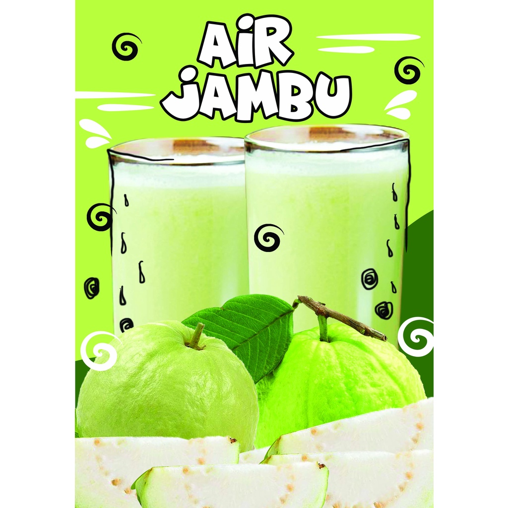 STICKER AIR BALANG SAIZ A4⭐MURAH⭐BOLEH EDIT INFO, AIR JUS BUAH BAZAR ...