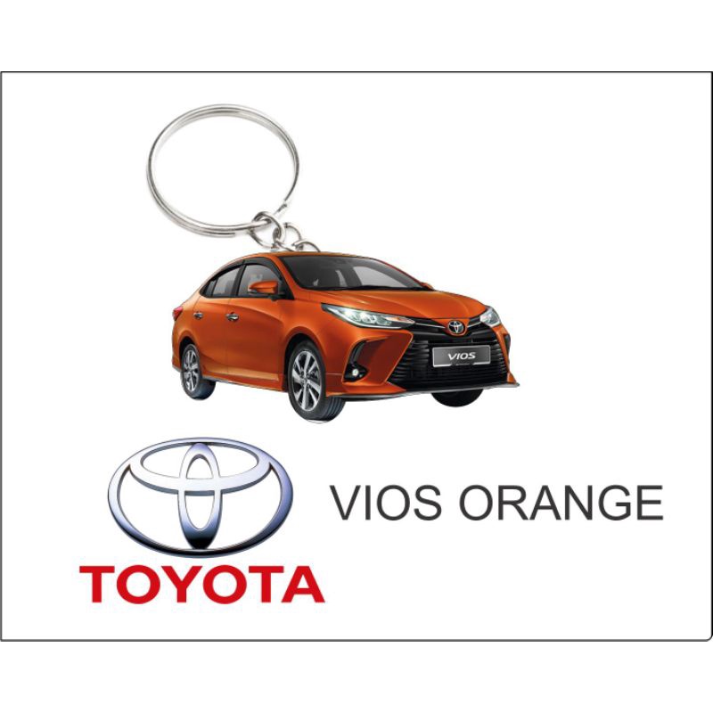 toyota vios orange keychain 2d vios oren 2021 | Shopee Malaysia