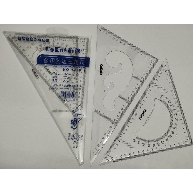 Set Square 30CM Hypotenuse Triangle Ruler | Shopee Malaysia