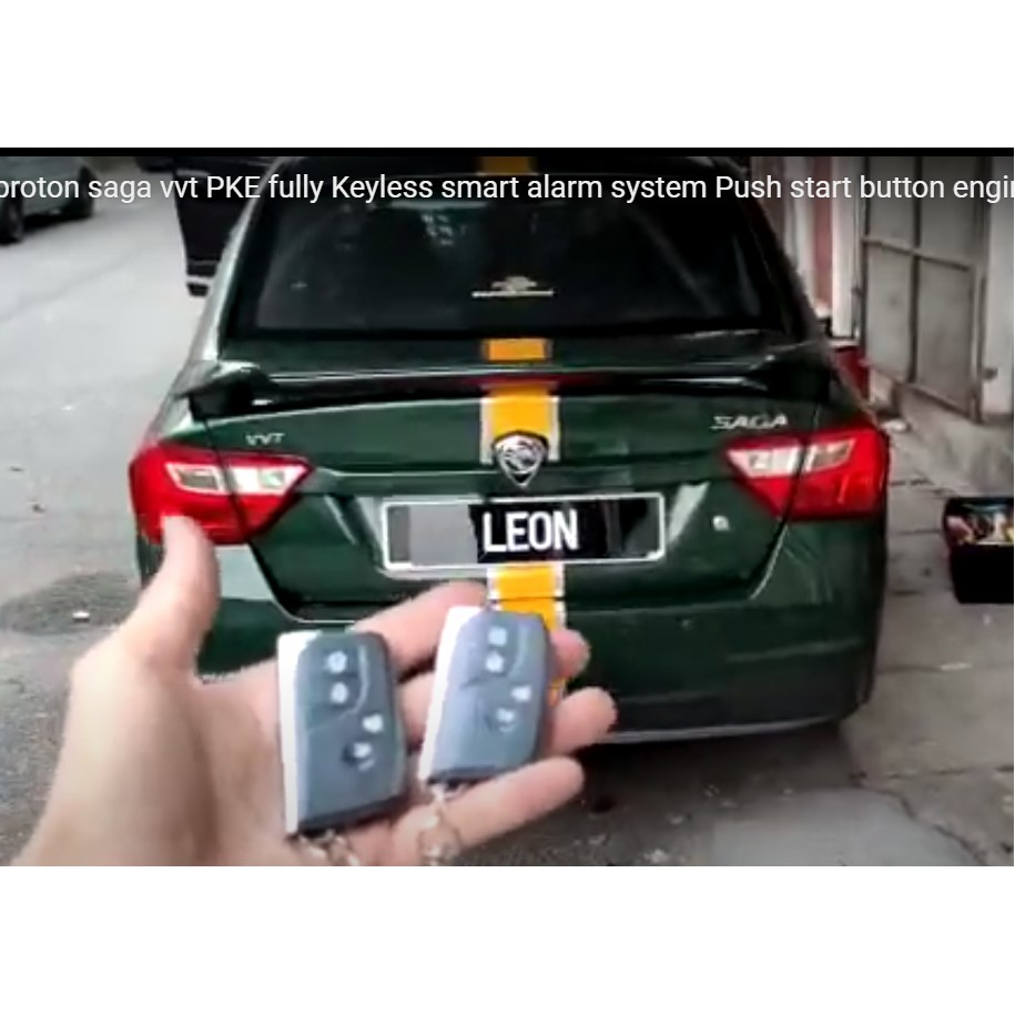 Leon Proton Saga VVT PKE Fully Keyless Entry Intelligent Smart Alarm ...