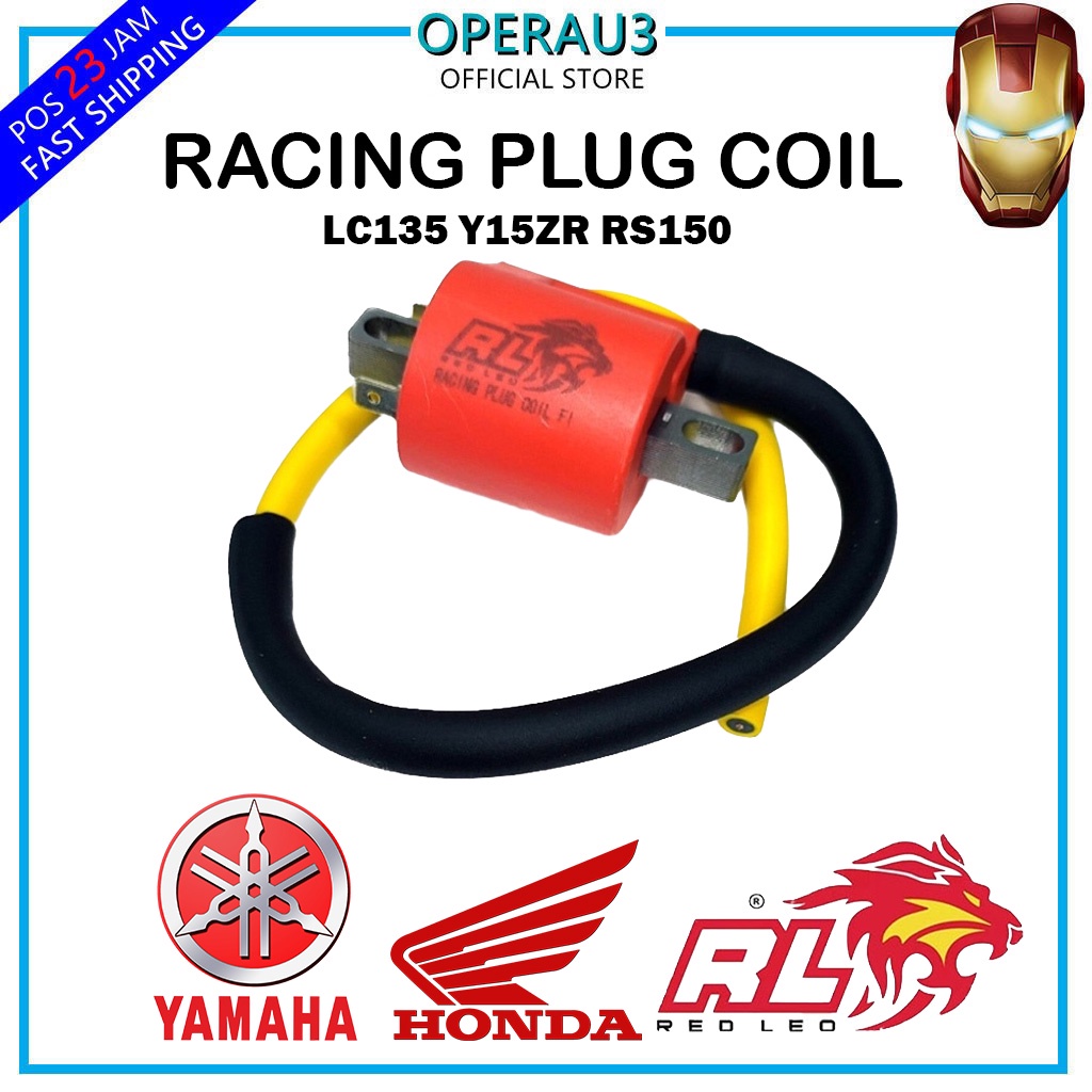 RED LEO RACING PLUG COIL LC135 Y15ZR RS150 PLUG COIL RACING REDLEO HIGH ...