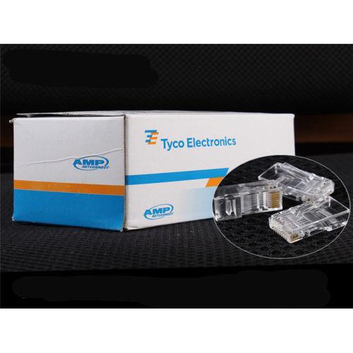 USA AMP Tyco RJ45 8P8C CAT6 Modular plug connector (Gold plated ...