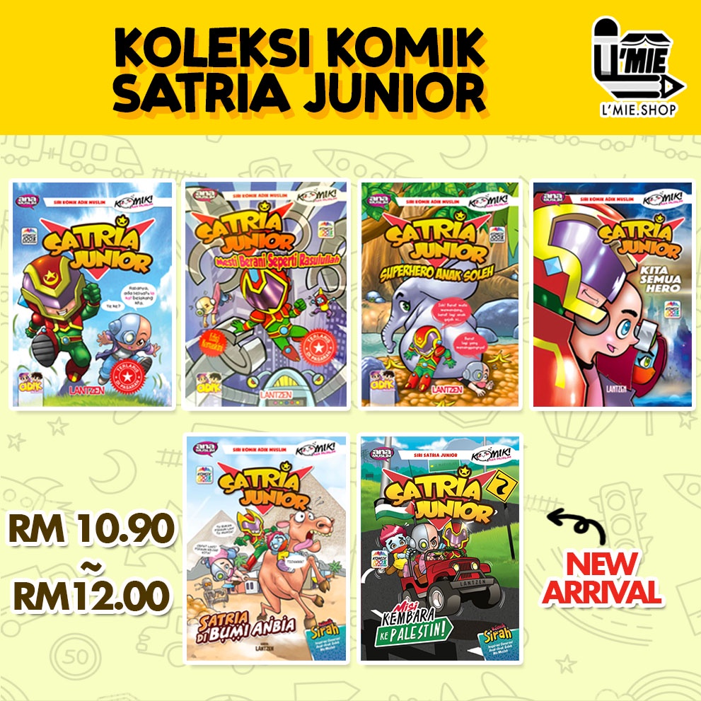 Komik Satria Junior - Buku Cerita Kanak-kanak Lelaki Ana Muslim ...