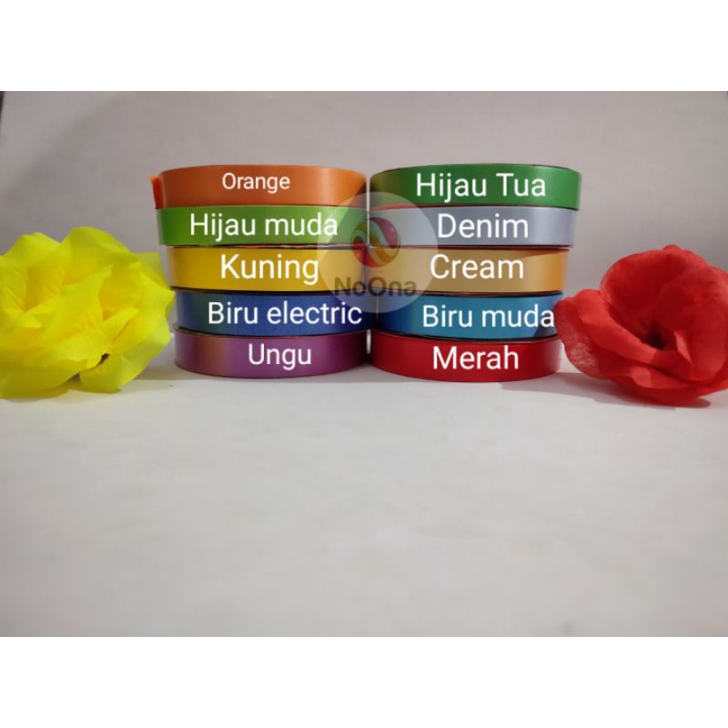 1 Inch Japanese Ribbon / 1 Inch Color Japanese Ribbon | Shopee Malaysia