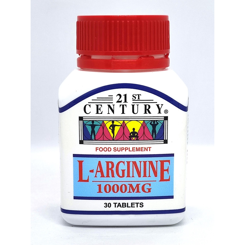 21st Century L-Arginine 1000mg 30 tablets | Shopee Malaysia