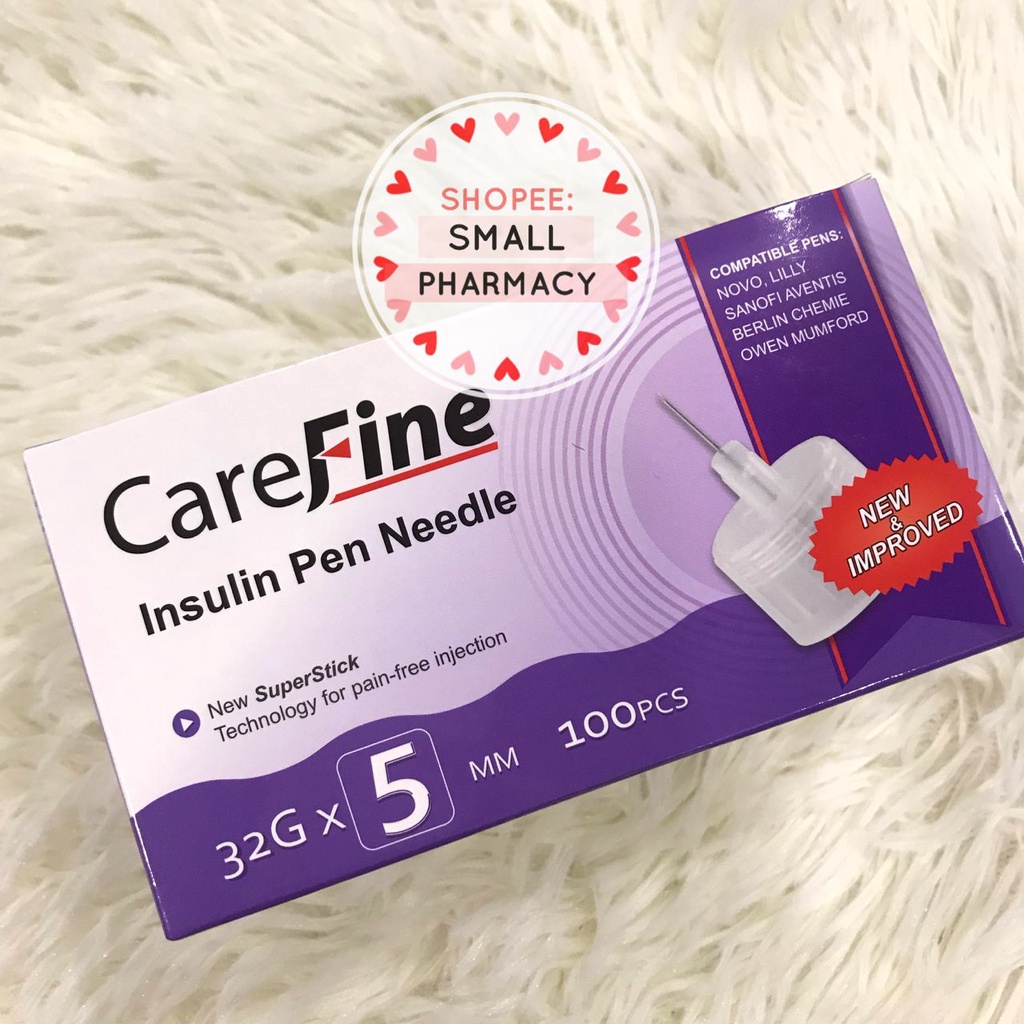 CareFine Insulin Pen Needle 100’s 32g 4mm / 5mm / 6mm | Shopee Malaysia