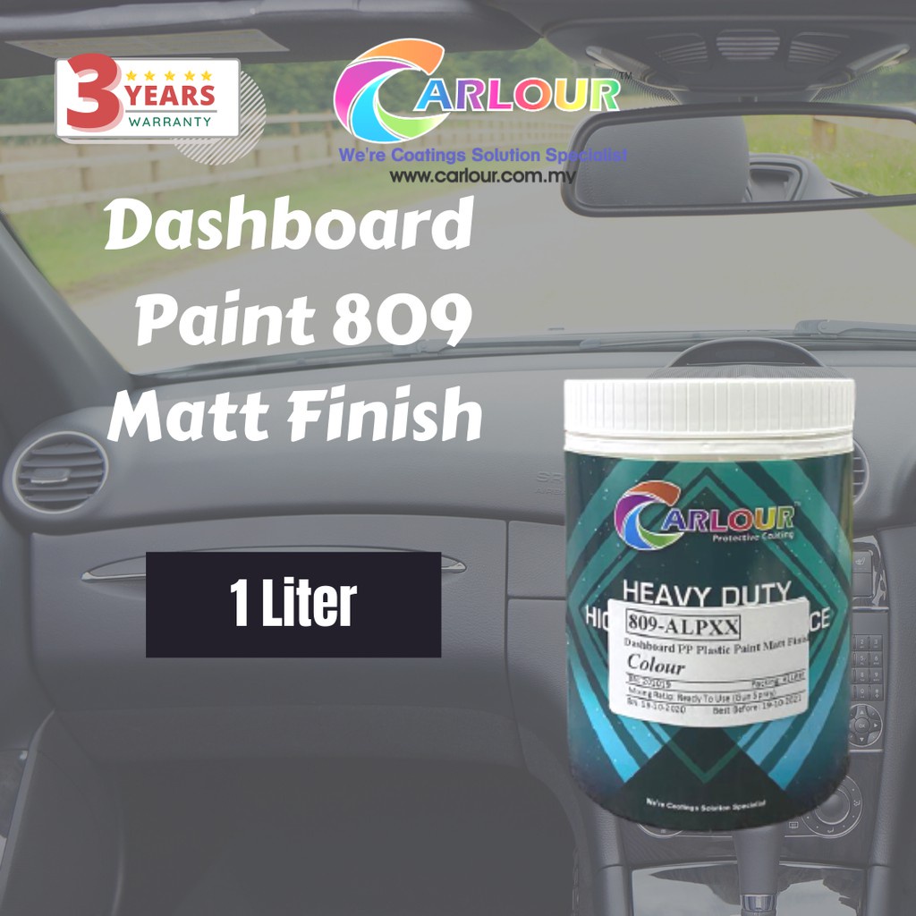 Dashboard Door Panel Paint 1 LITER 809 Matt Finish for All ...