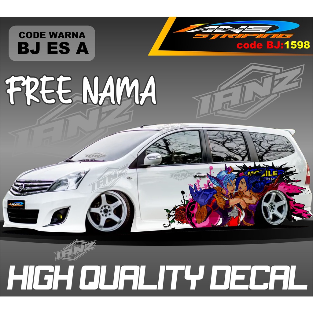 Car STICKER DECAL GRAND LIVINA MOTIF MOBILE LEGEND/TERIOS XPANDER Car ...