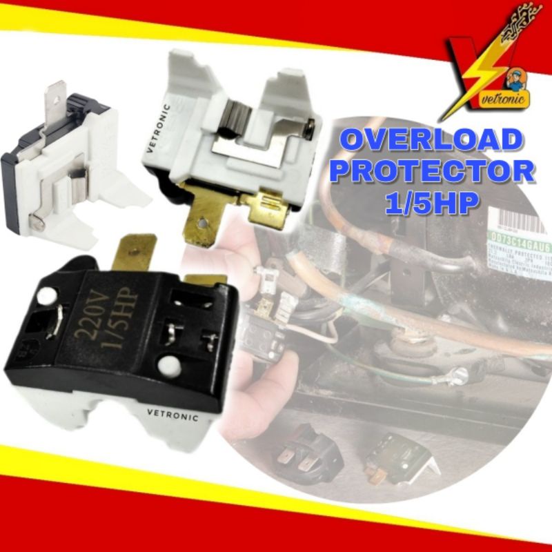 Fridge Refrigerator Freezer Compressor Overload Protector 1/5HP ...