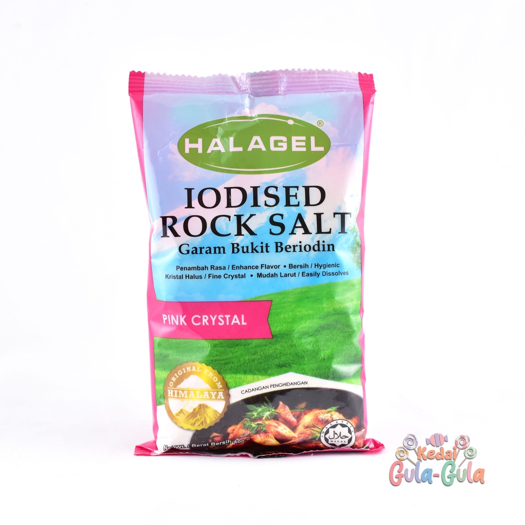 Garam HALAGEL Refined Salt | Garam Pink Salt | Halal 400g | Shopee Malaysia