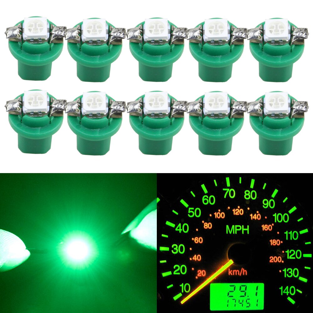 [Ready Stock] 10pc Mentol T5 Led B8.5D 5050 Car Gauge Dashboard ...