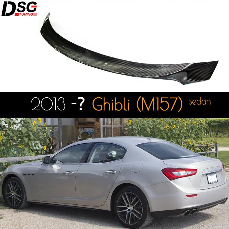 3*3 3K Twill Carbon Fiber Rear Spoiler Wing for Maserati Ghibli 2013 ...