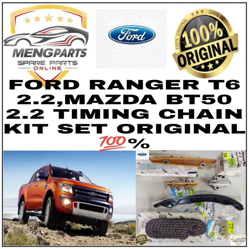 ORIGINAL 💯% FORD RANGER T6 2.2 MAZDA BT50 2.2 2012Y-2018Y TIMING CHAIN KIT * 6 ITEM IN SET ...