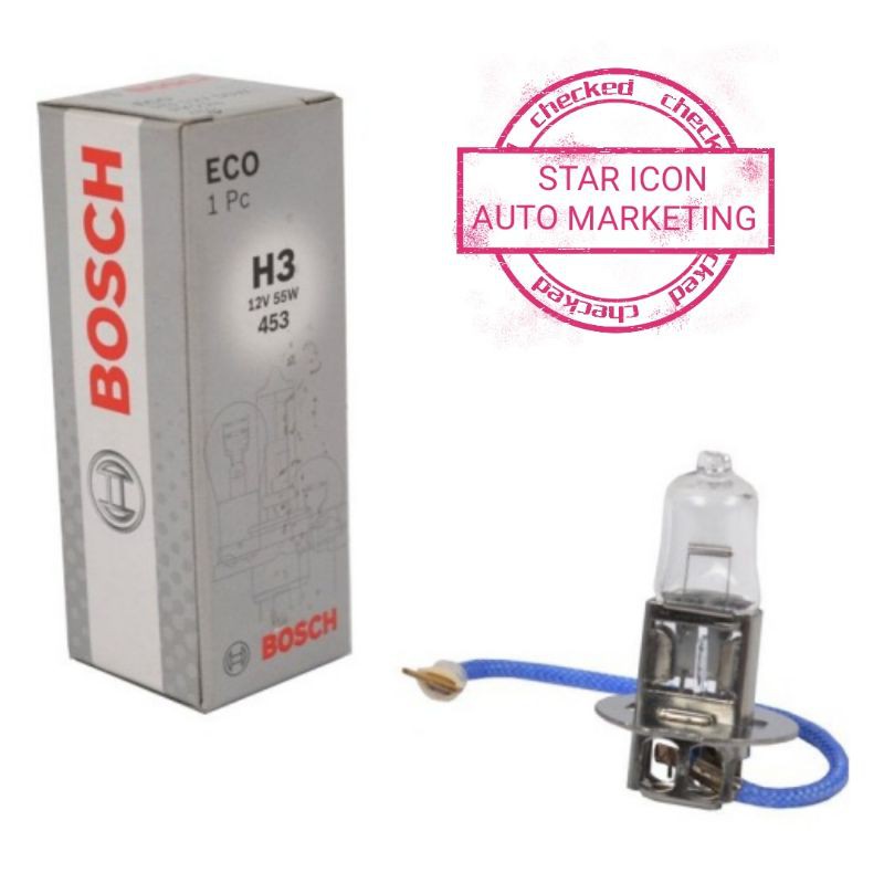 Genuine Bosch Halogen Bulb H3 12V 55W Headlights (100% Original) Ready ...
