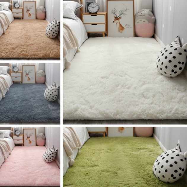 180*150cm Fur Furry Carpets Anti-slip Carpet FloorMat Room Mat Soft ...