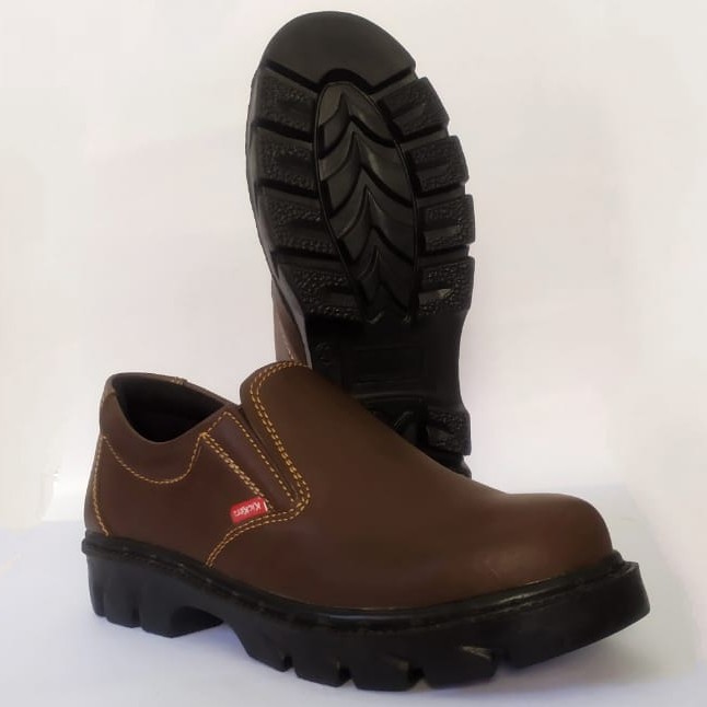 King Skn Safety Shoes omega Leather Iron Toe Work kitchen Office ...