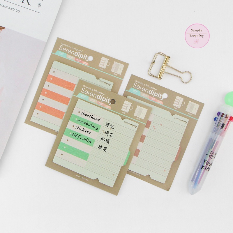 Nota Pelekat Ulang Kaji, Hafalan / Korean Stationery Shorthand ...