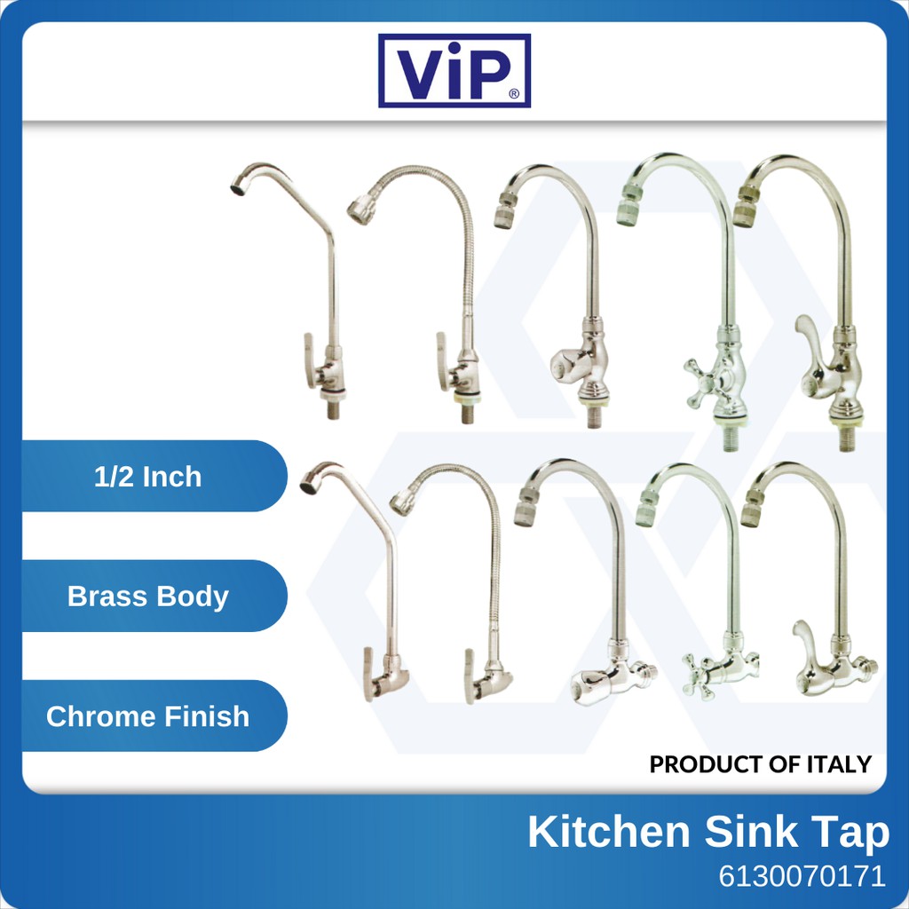 VIP Kitchen Sink Faucet Stainless Steel SUS 304 Flexible Rotating Hose ...