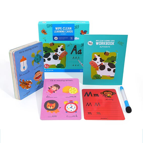 Joan Miro Wipe Clean Learning Cards Alphabet Erasable Writing Flash ...