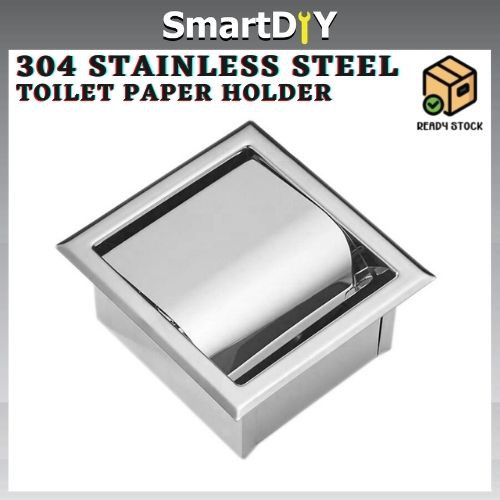 Stainless Steel Recessed Toilet Paper Modern Paper Holder Concealed ...