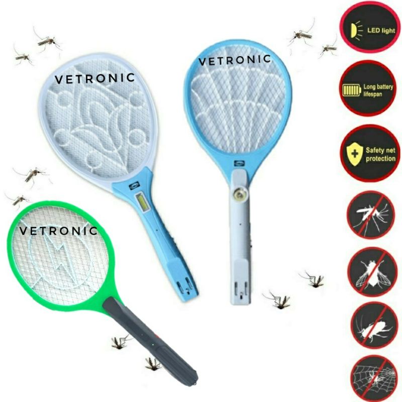Rechargeable Mosquito Racket Fly Insect Swatter Zapper Killer Raket ...