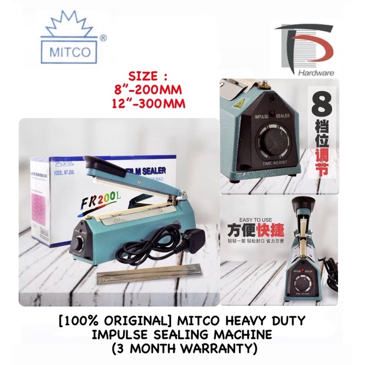 [100% ORIGINAL] MITCO HEAVY DUTY IMPULSE SEALING MACHINE (3 MONTH ...