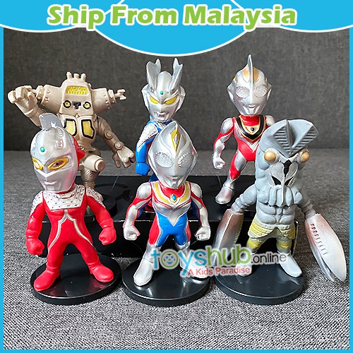 6pcs Ultraman Monster Figure Ultraman Zero Ultraman Ultra Seven ...
