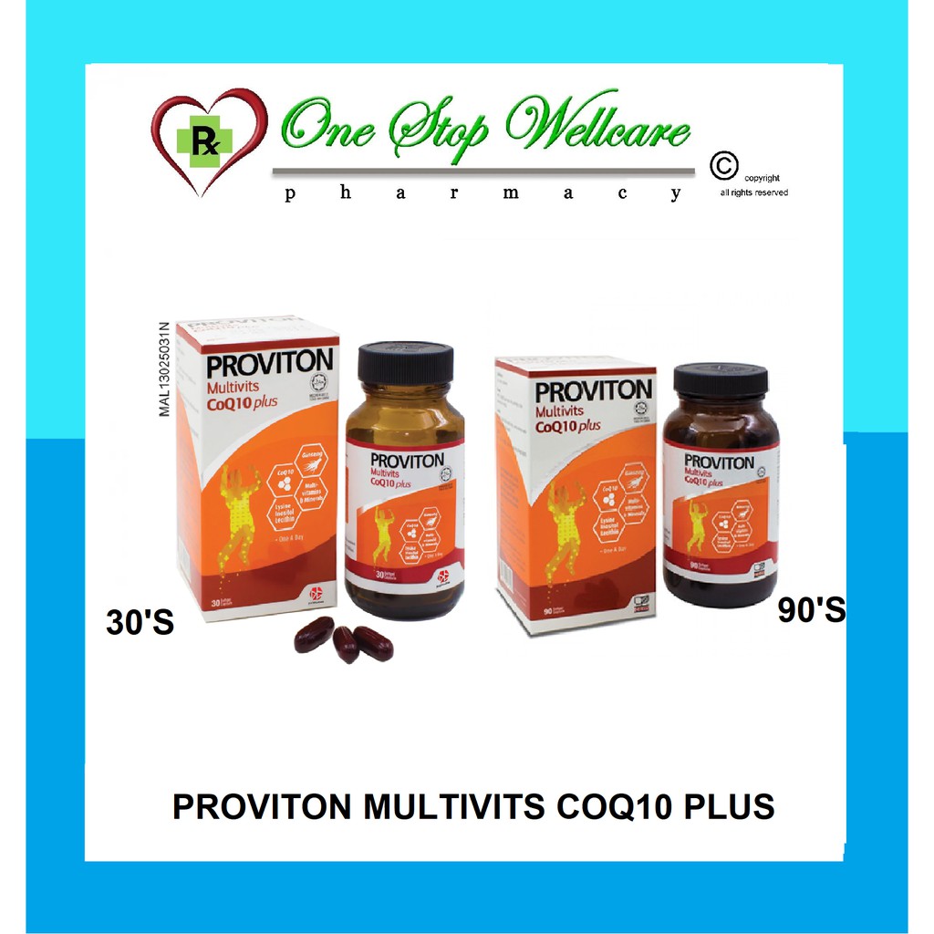PROVITON MULTIVITS COQ10 PLUS 30'S / 90'S / 30'S+90'S (EXP:05/2024) | Shopee Malaysia