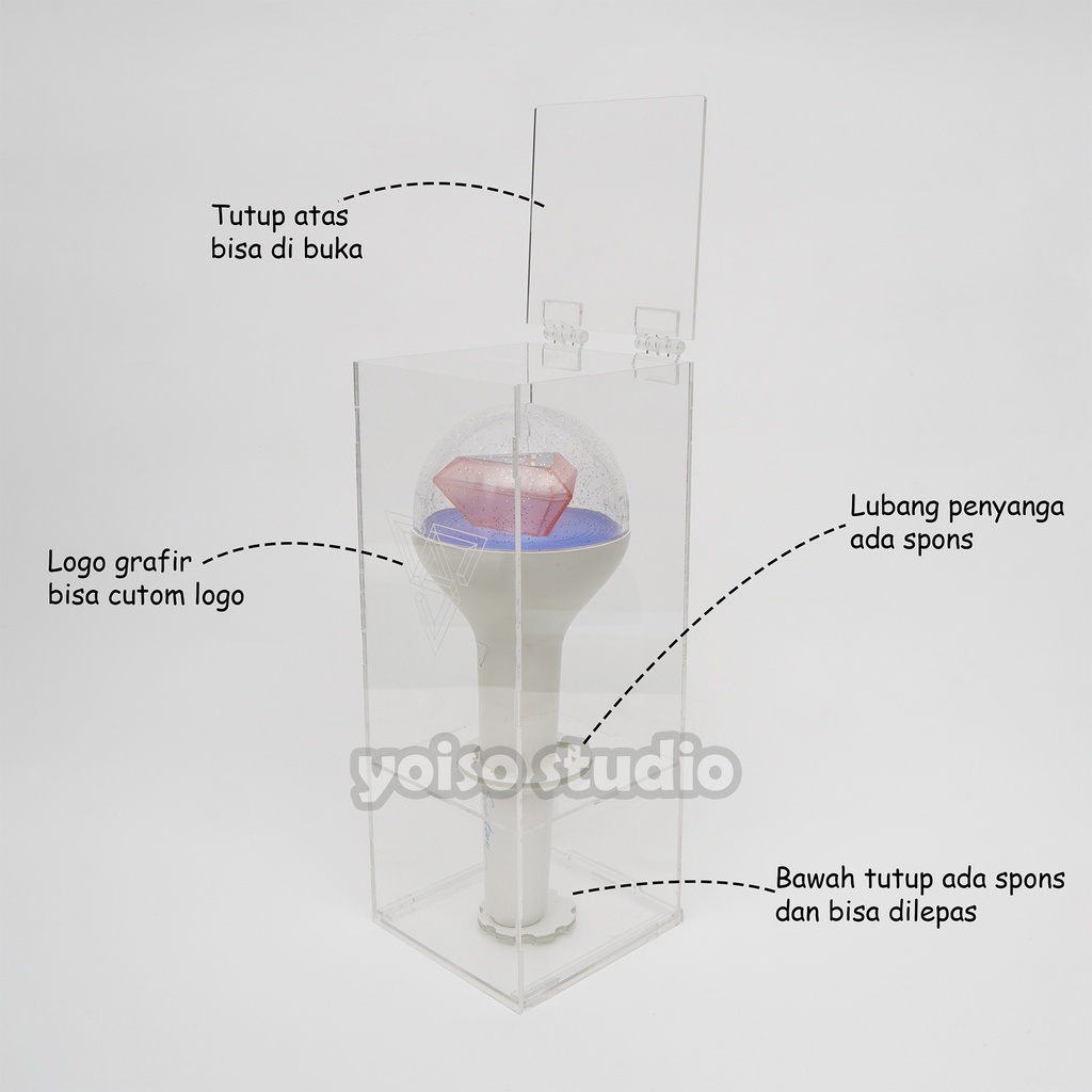 Seventeen Lightstick Box for Versions 1 and 2 with Engraved Logo ...