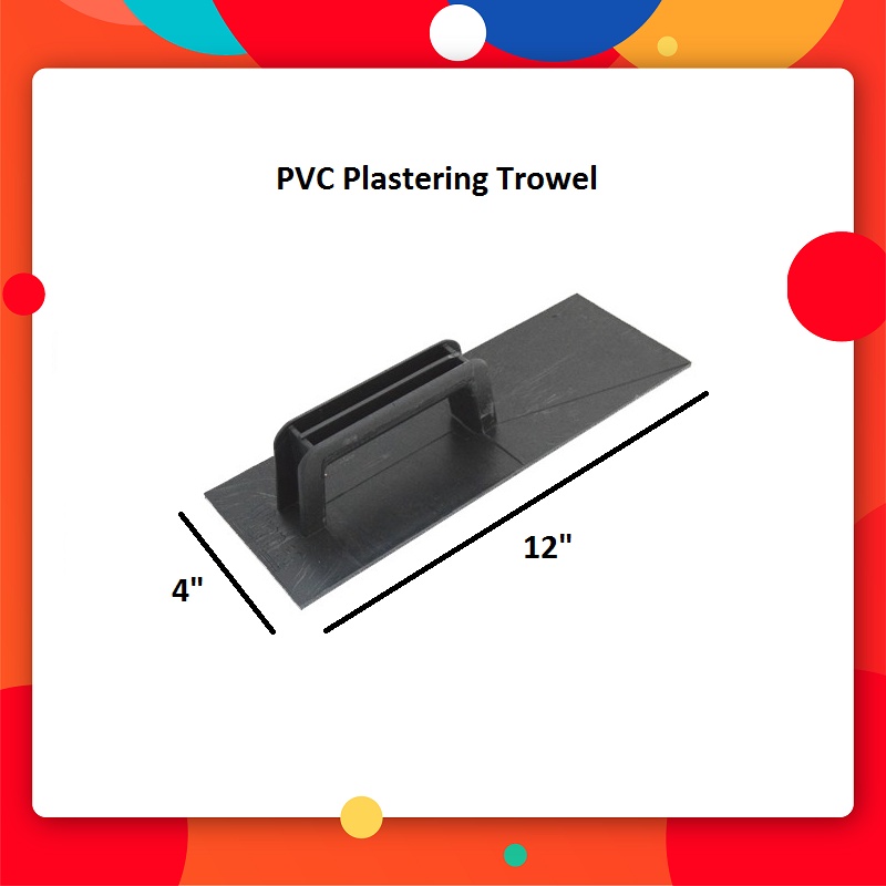 4'' x 12" (4mm) (PVC Plastering Trowel / Simen Sudu Plastik | Shopee ...