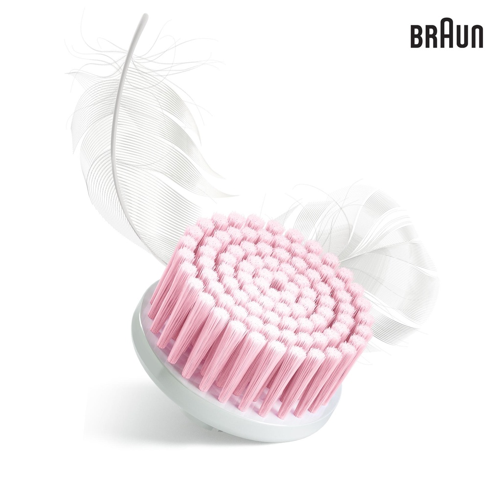 (Pack of 2) Braun Face 80-s Extra Sensitive Cleansing Brush, Berus Muka ...