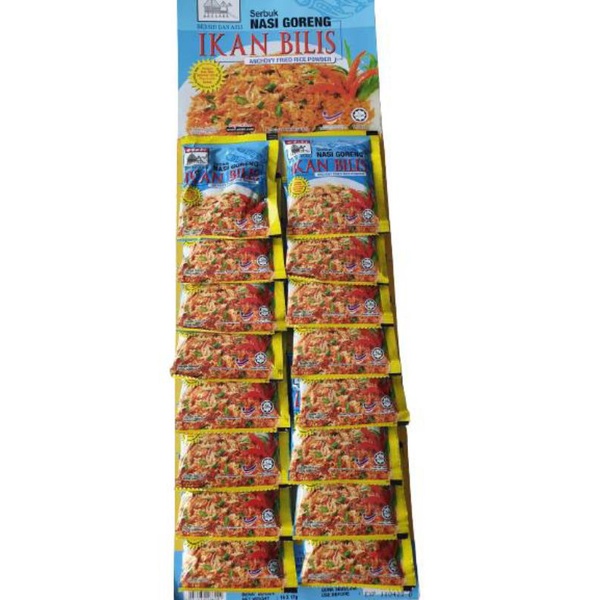 Serbuk Nasi Goreng Ikan Bilis 16 peket (1papan) | Shopee Malaysia