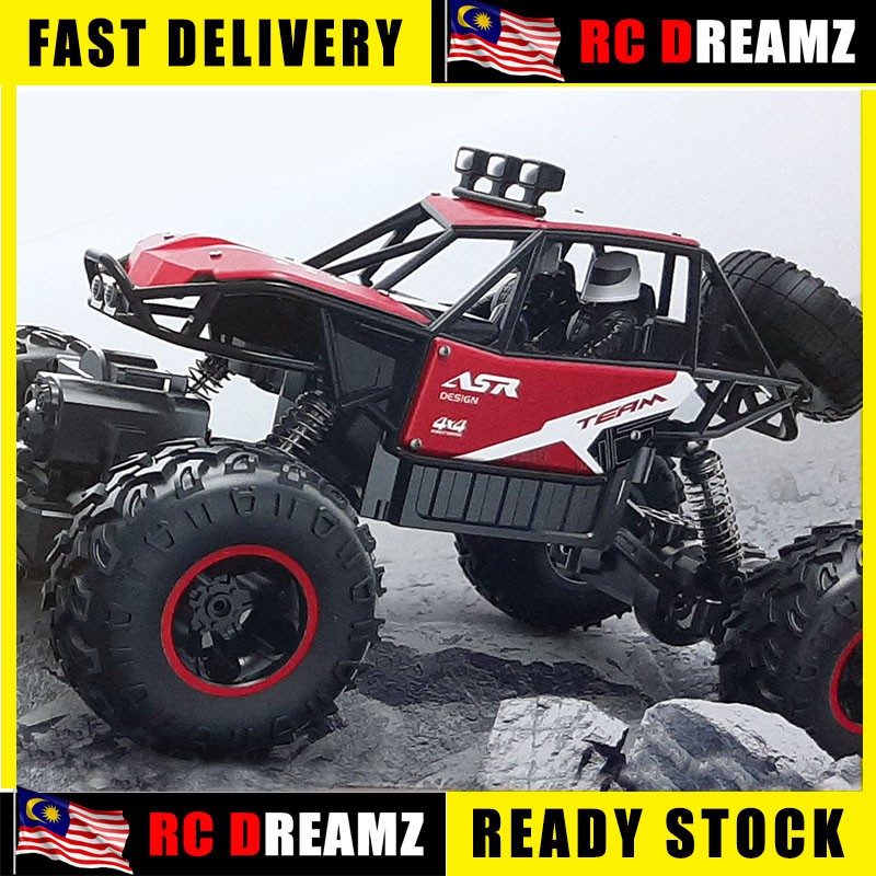 RcDreamz Rc Car 1/16 Rc Crawler Metal 2.4G Rock Climber 4X4 Remote ...